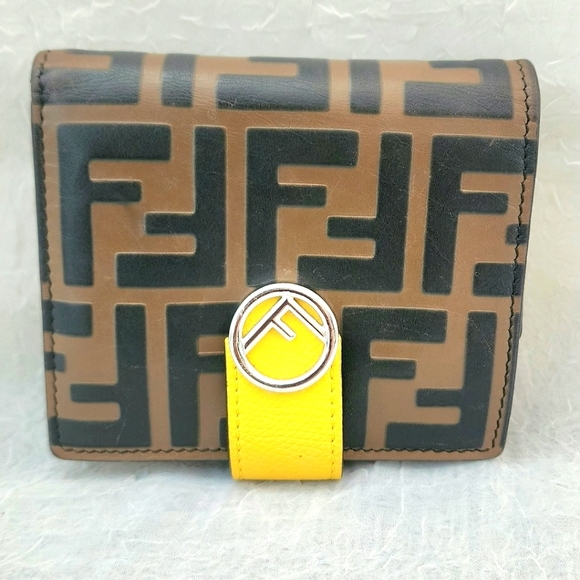 Fendi | Bags | Authentic Fendi F Bifold Wallet | Poshmark